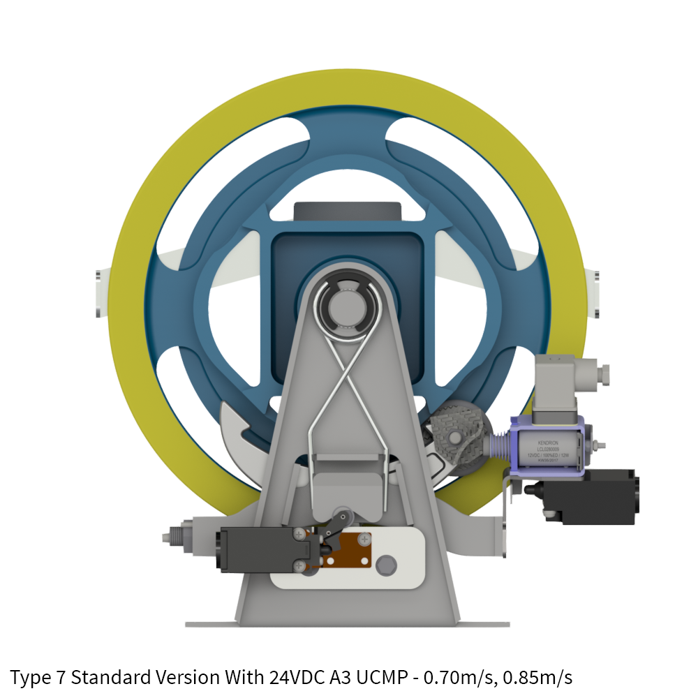 BODE - Type 7 Overspeed Governor - 300mm Pulley - With Optional Remote Trip / Reset & 24VDC A3 ...